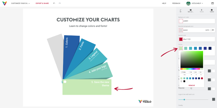 Customize a theme – Vizzlo